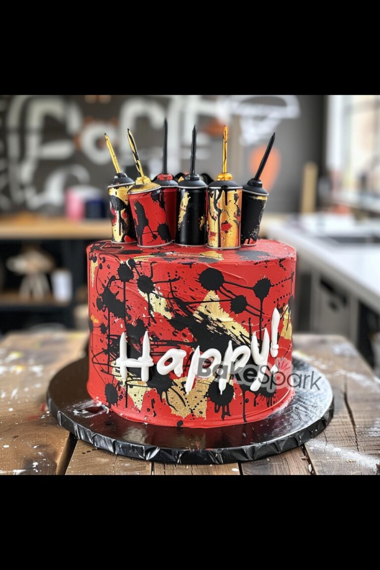 61 Red Cake Design Ideas [GALLERY] - BakeSpark