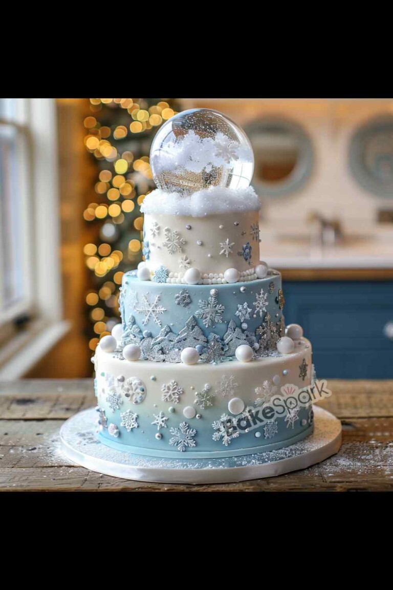 41 Snowflake Cake Design Ideas [GALLERY] - BakeSpark
