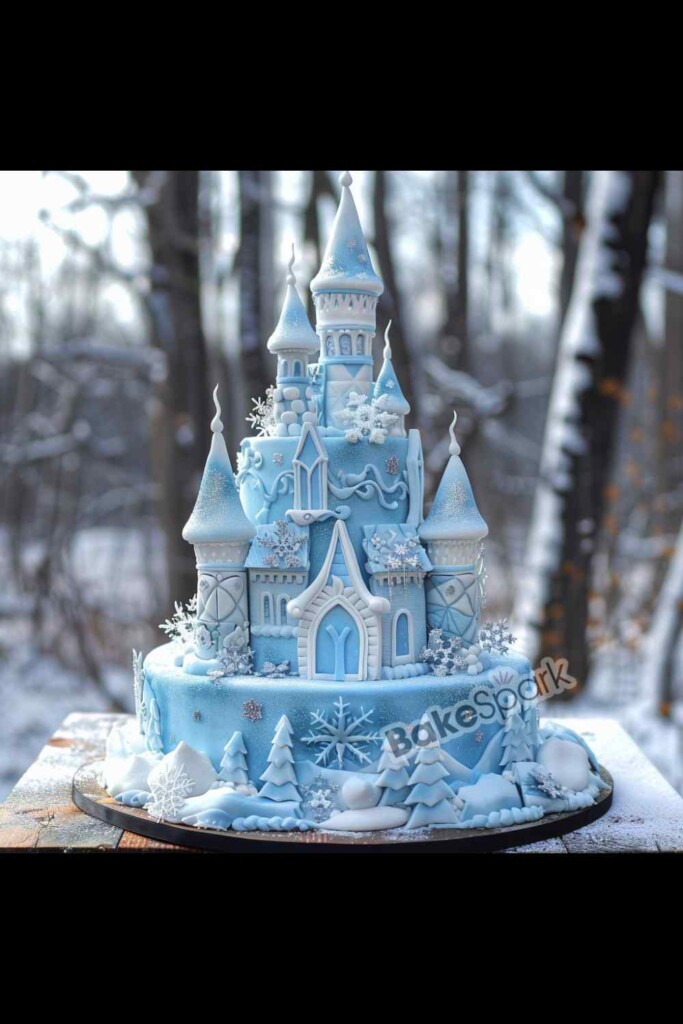 41 Snowflake Cake Design Ideas [GALLERY] - BakeSpark