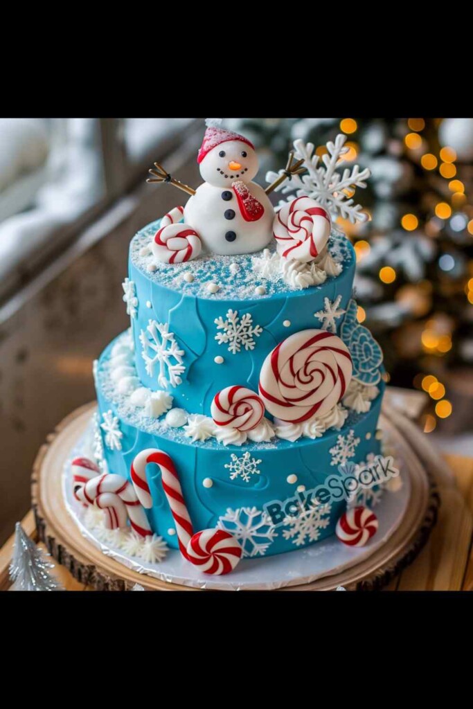 41 Snowflake Cake Design Ideas [GALLERY] - BakeSpark