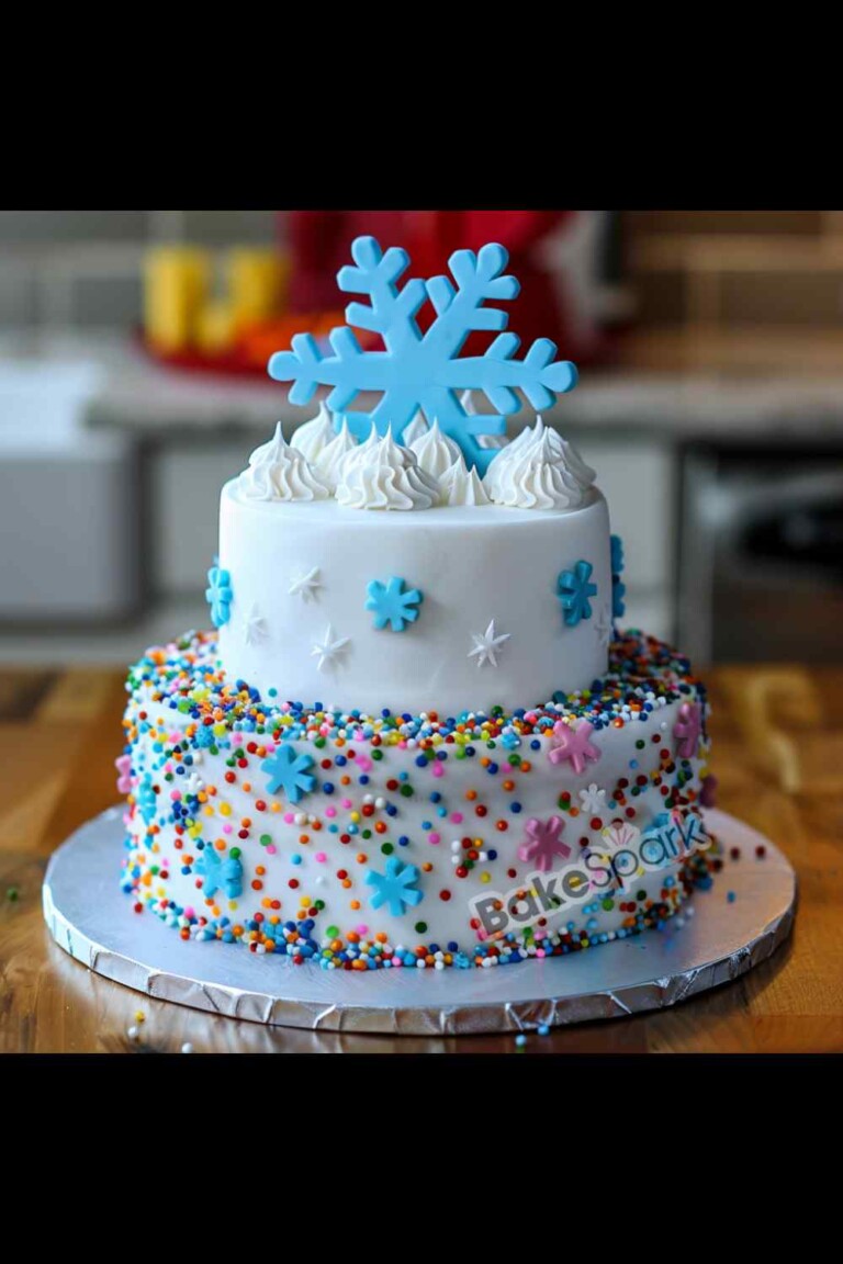 41 Snowflake Cake Design Ideas [GALLERY] - BakeSpark