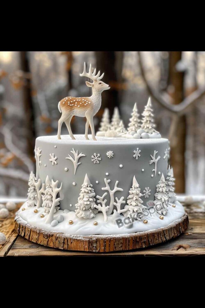 39 Winter Wonderland Cake Design Ideas [GALLERY] - BakeSpark