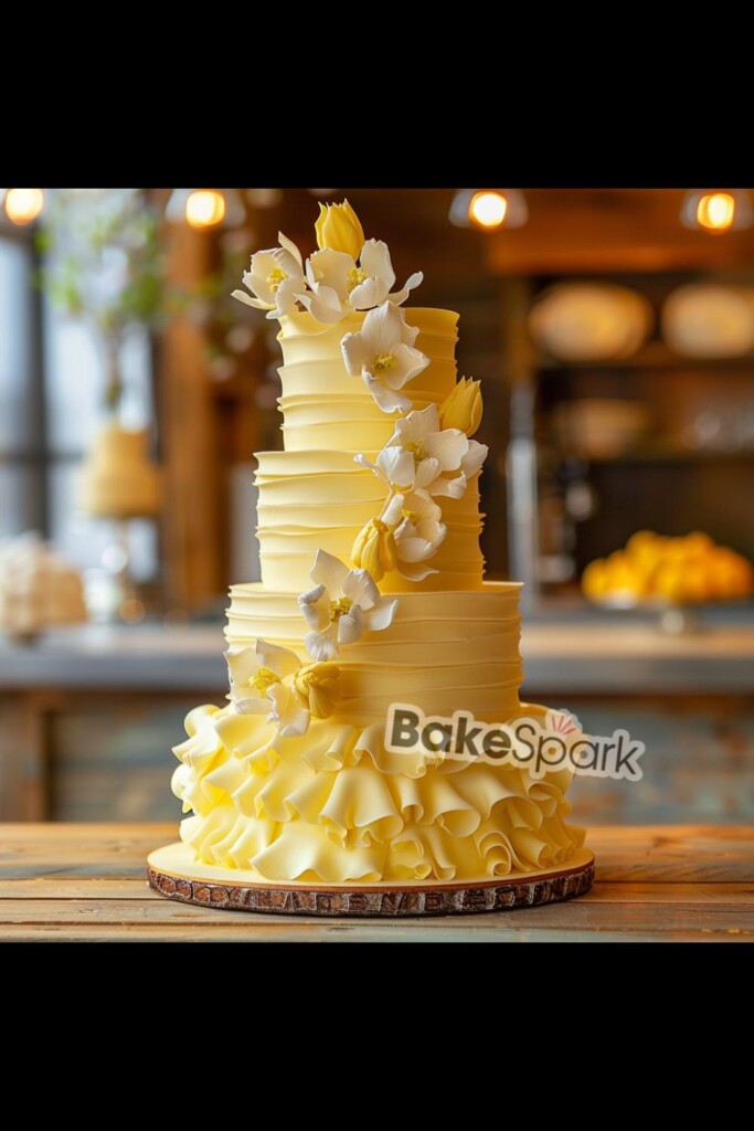 48 Yellow Cake Design Ideas [GALLERY] - BakeSpark