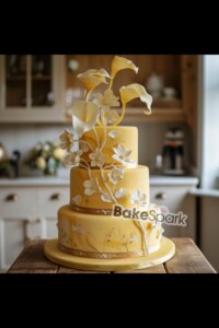 48 Yellow Cake Design Ideas [GALLERY] - BakeSpark