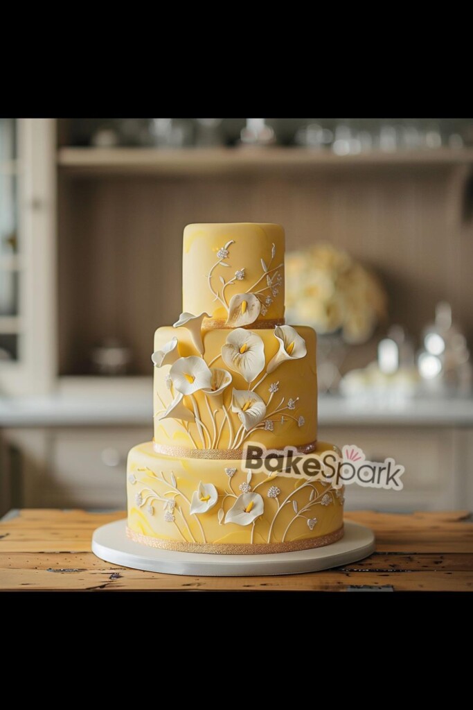 48 Yellow Cake Design Ideas [GALLERY] - BakeSpark