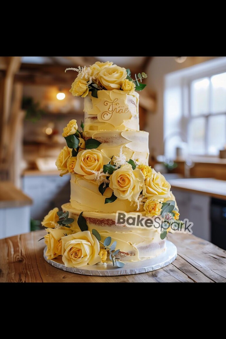 48 Yellow Cake Design Ideas [GALLERY] - BakeSpark