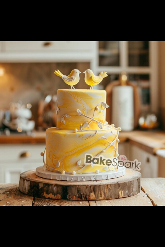 48 Yellow Cake Design Ideas [GALLERY] - BakeSpark