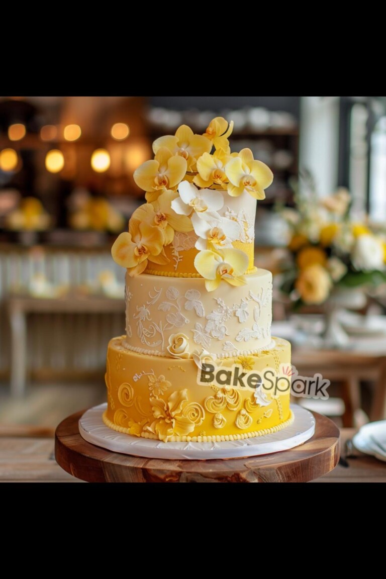 48 Yellow Cake Design Ideas [GALLERY] - BakeSpark
